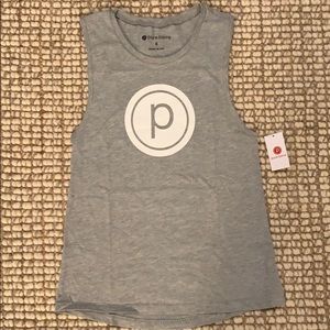 Pure Barre | Tops | Pure Barre Grey White Circle P Tank | Poshmark
